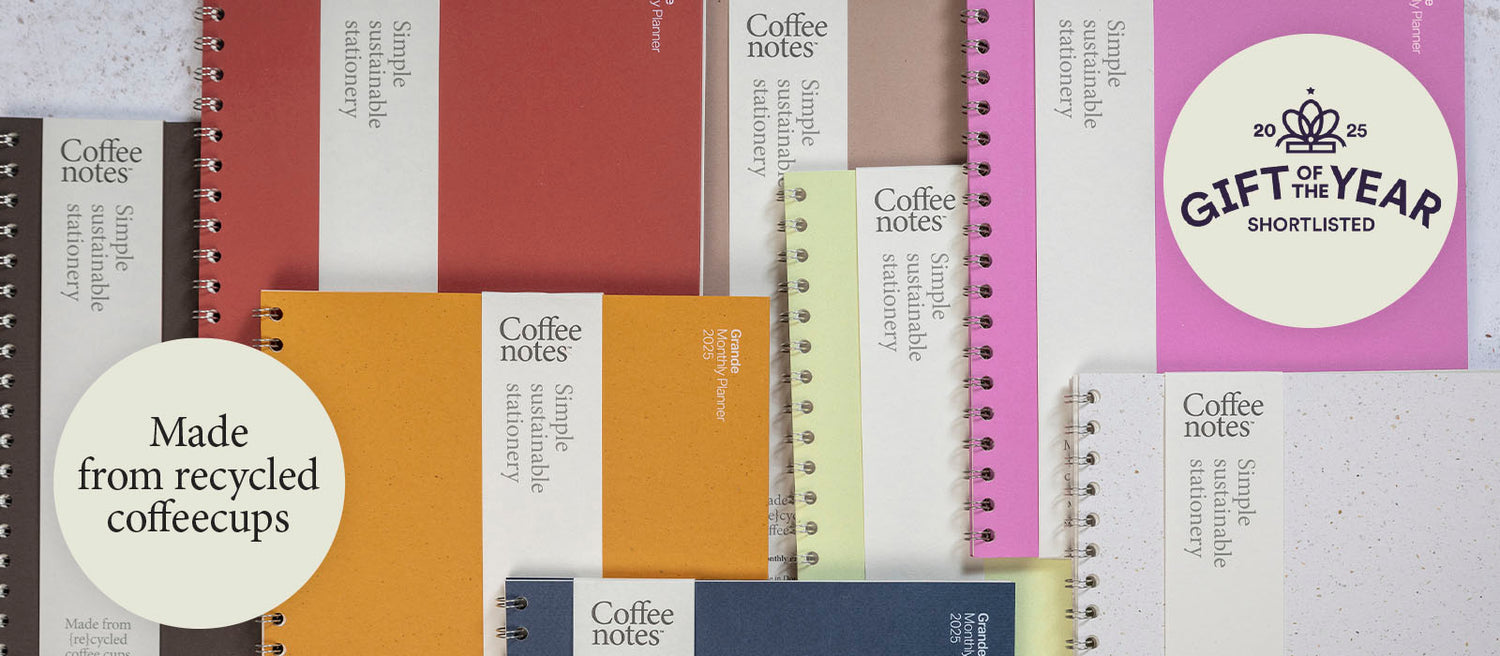 Sustainable Stationery | Recycled Coffee Cup Waste – Coffeenotes