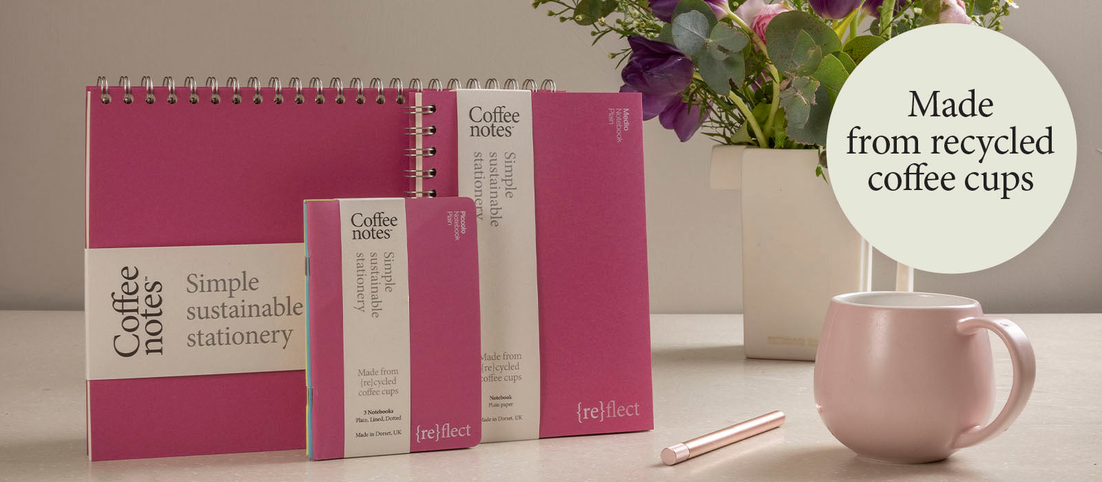 Sustainable Stationery | Recycled Coffee Cup Waste – Coffeenotes