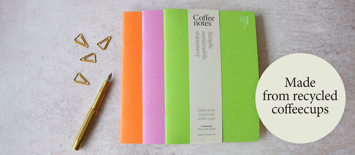 Sustainable Stationery | Recycled Coffee Cup Waste – Coffeenotes