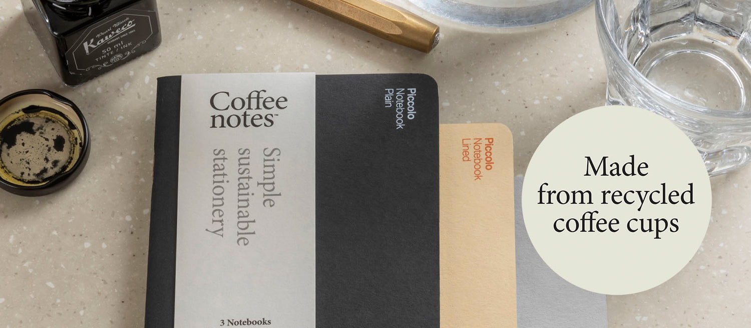 Sustainable Stationery | Recycled Coffee Cup Waste – Coffeenotes